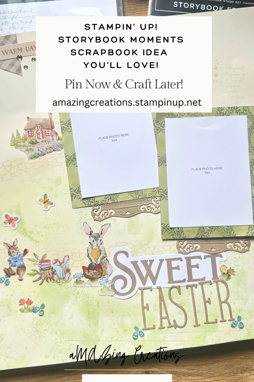 Whimsical Storybook Moments Easter Scrapbook Layout – _aMAZing Creations