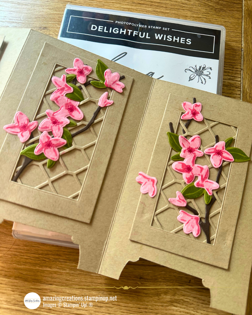 Pretty in Pink Lattice Divider Fold Card – _aMAZing Creations