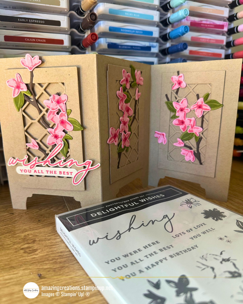 Pretty in Pink Lattice Divider Fold Card – _aMAZing Creations